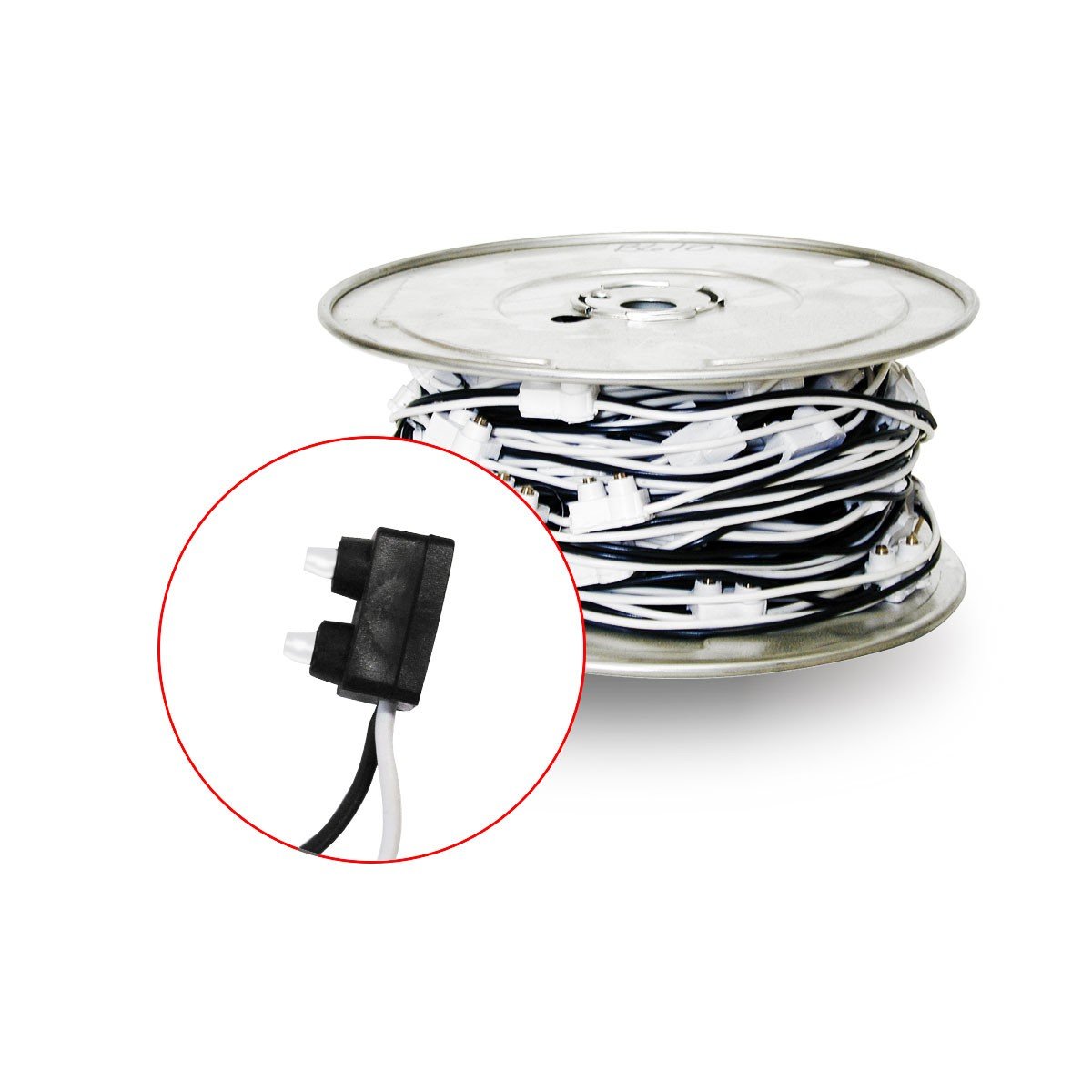2 Prong 100 ft Roll Wire Harness with 6" Spacing (168 Plugs ...