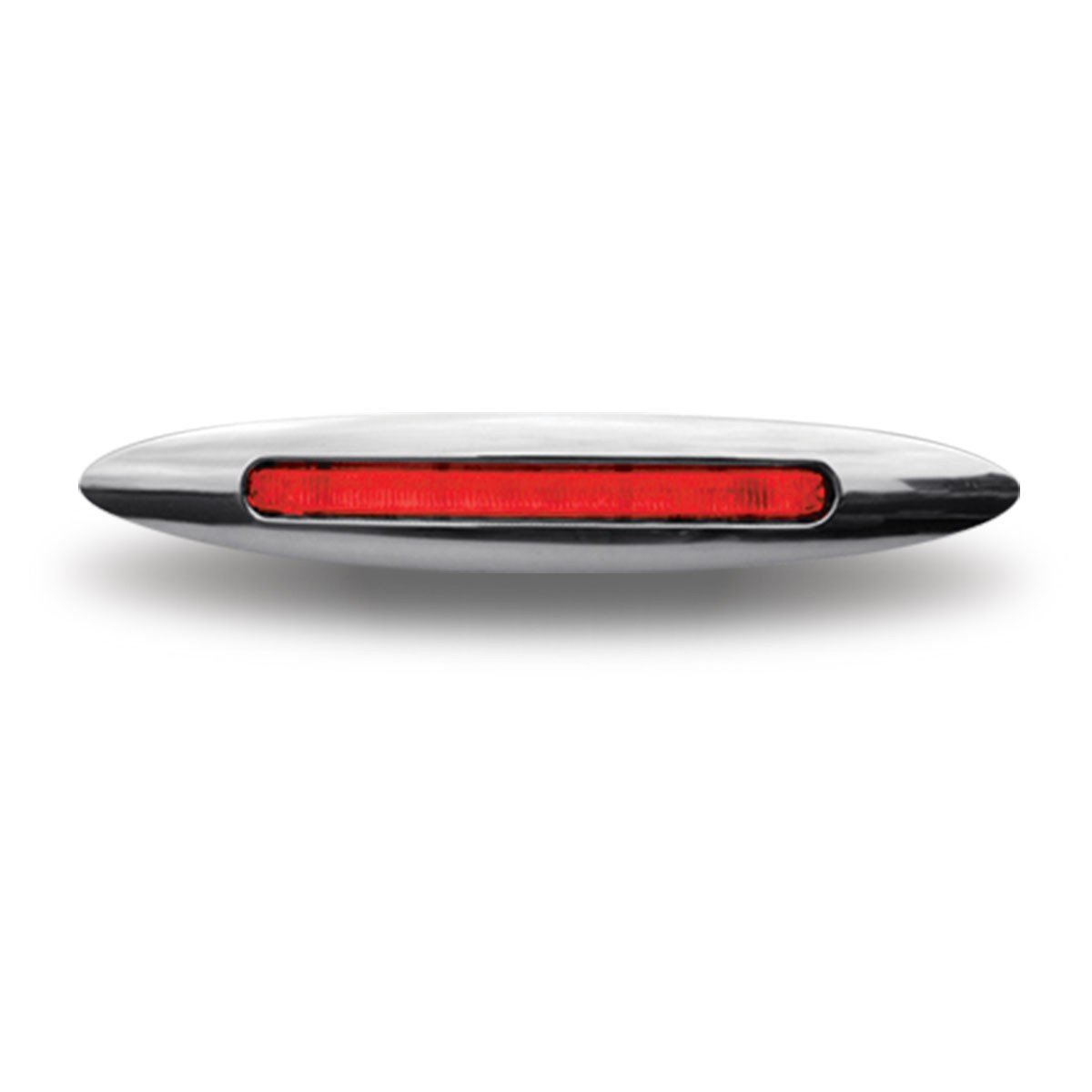 Flatline clear red 1" x 4.5" slimline – Blacktop Customs